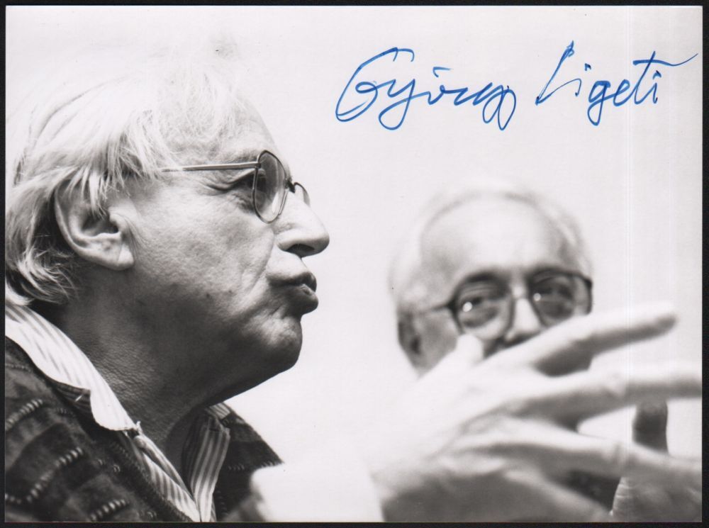 Signed Portrait of György Ligeti | György Ligeti | Original, vintage ...